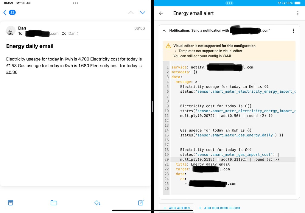 Add line break when using notify gmail service (to better format email ...