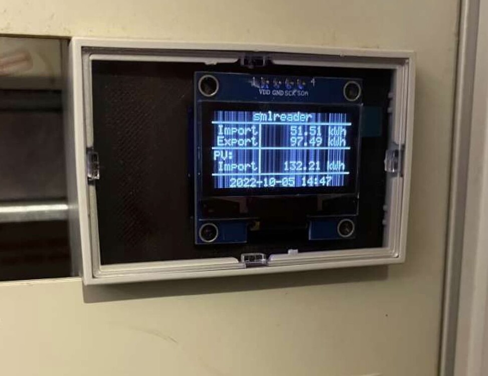 SML meter reader on ESP32 with I2C display to control openWB wallbox - Share your Projects ...