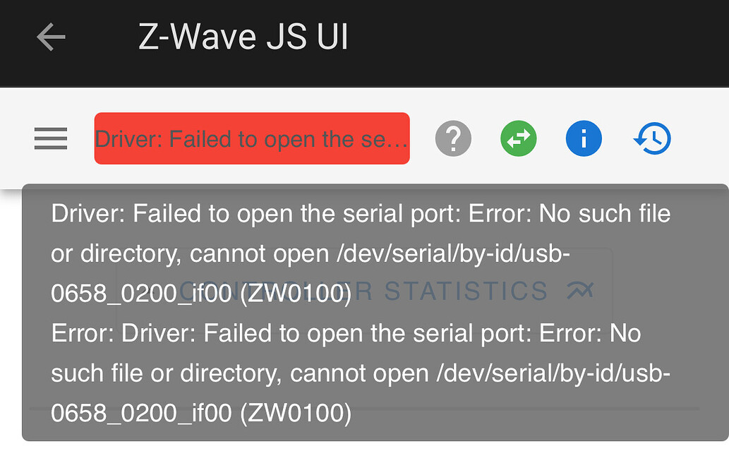 Z Wave Js Failed To Connect Home Assistant Community