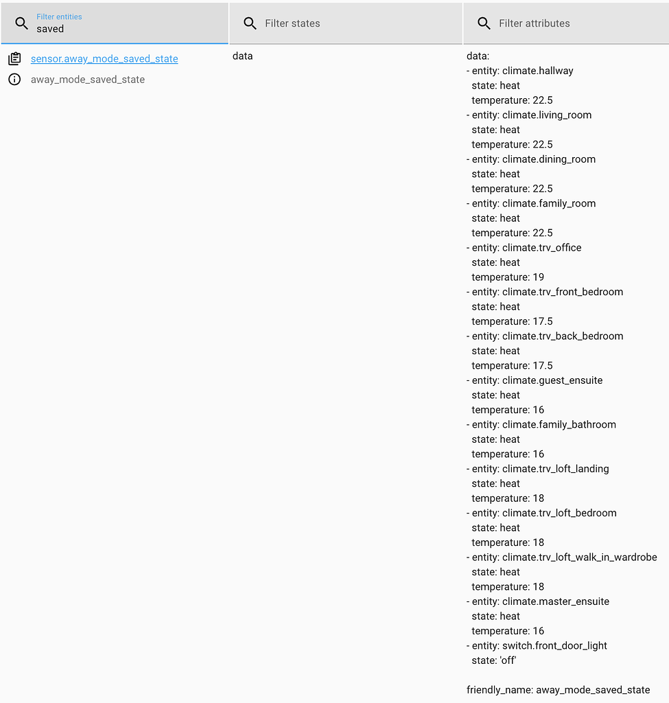 How to save entities state in persistent storage then restore it using scenes.apply ...