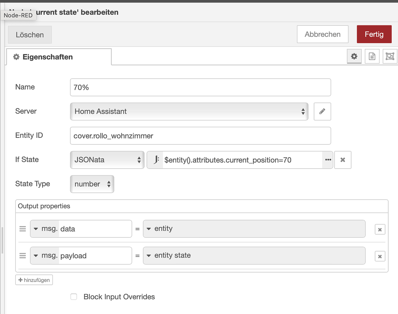 Current State node - attributes - Node-RED - Home Assistant Community