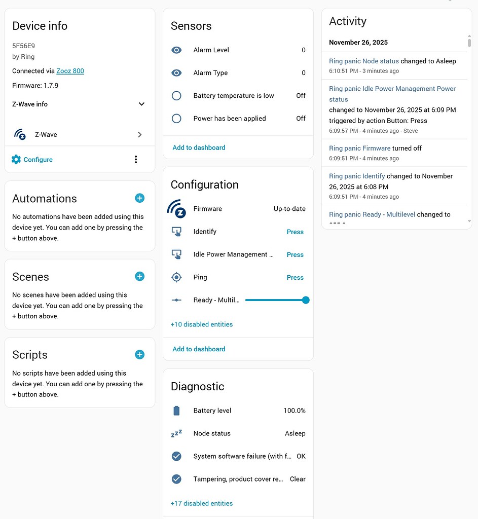 Ring Panic Button-- where is the button press? - Configuration - Home ...