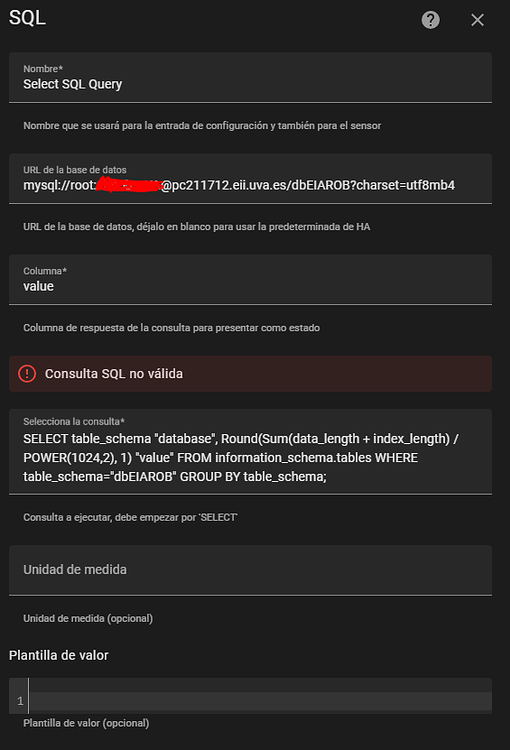 Get data from MySQL Database - Configuration - Home Assistant Community