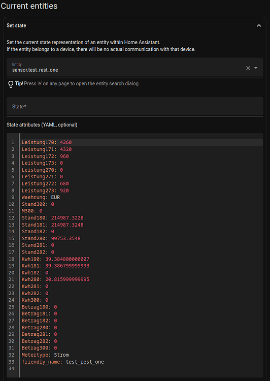 Home Assistant REST Sensor Only Shows One Attribute from JSON Response - Configuration - Home ...