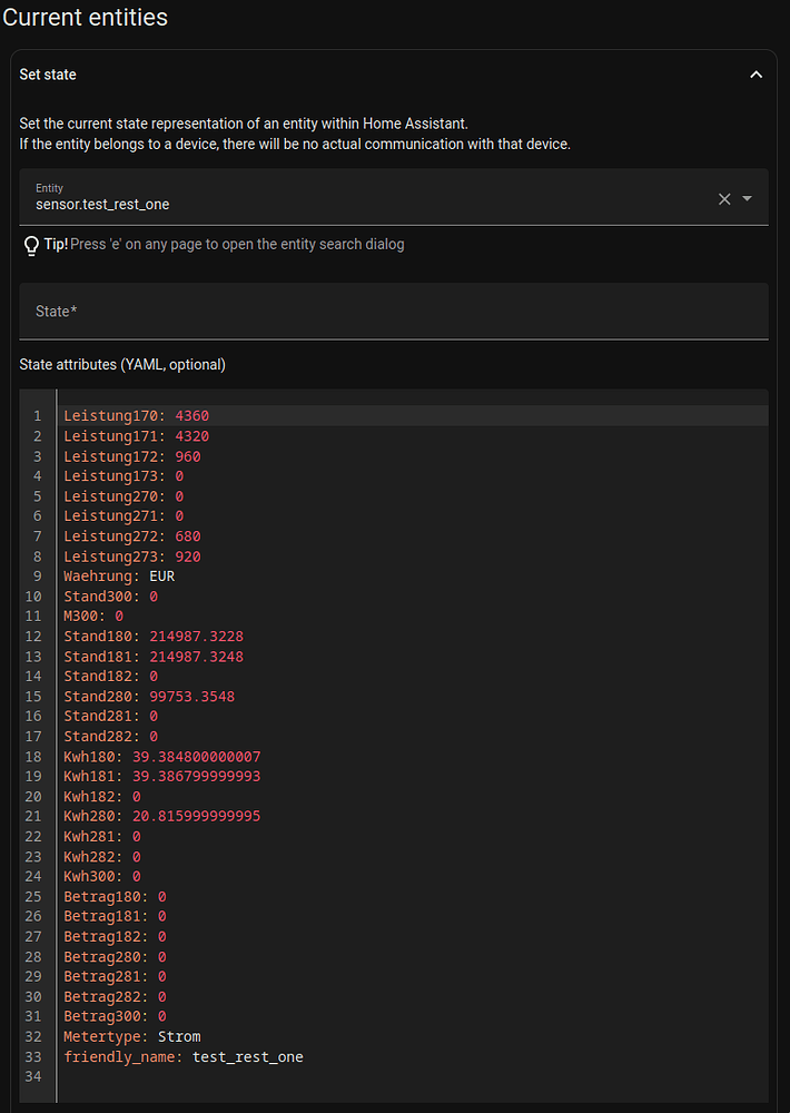 Home Assistant Rest Sensor Only Shows One Attribute From Json Response Configuration Home