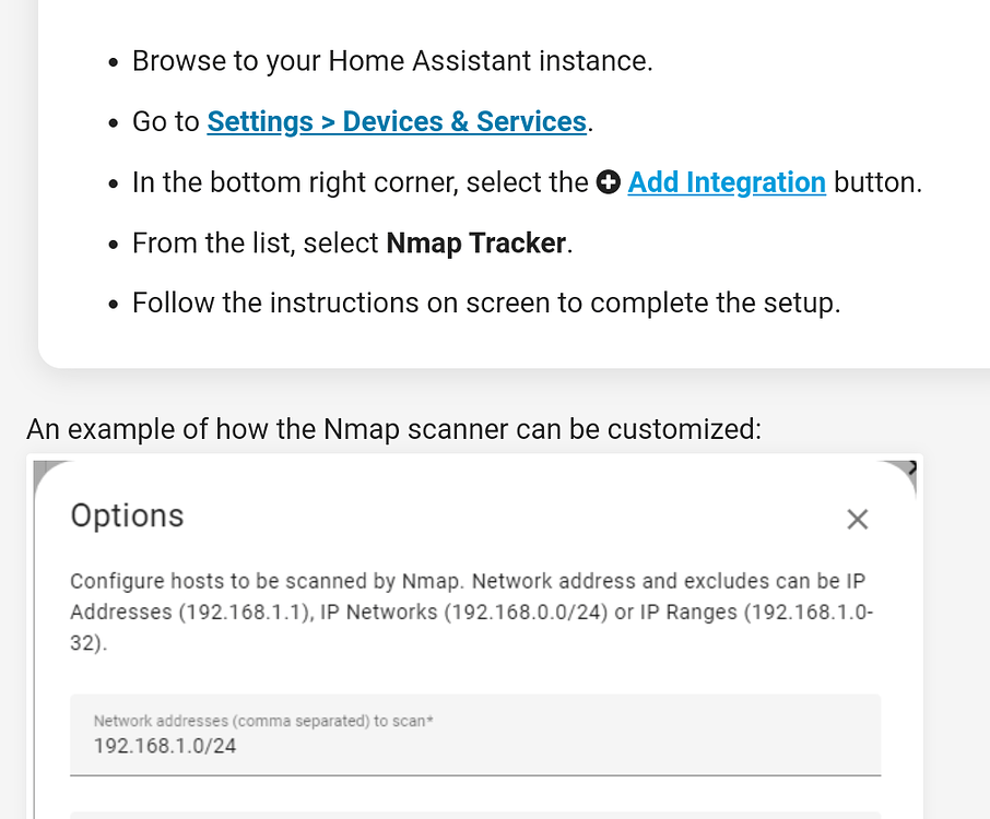 Solved:Why can't make integration for nmap? - Configuration - Home Assistant Community