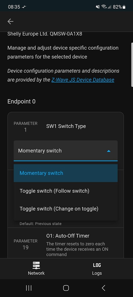 Shelly Z wave missing Detached Switch mode - Z-Wave - Home Assistant ...
