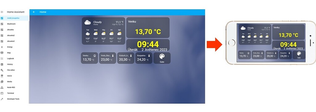 How to fit a dashboard on iPhone screen? - Frontend - Home Assistant ...
