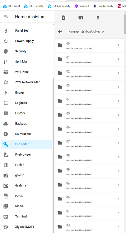 Large .git files in backup under data/.git - Configuration - Home ...
