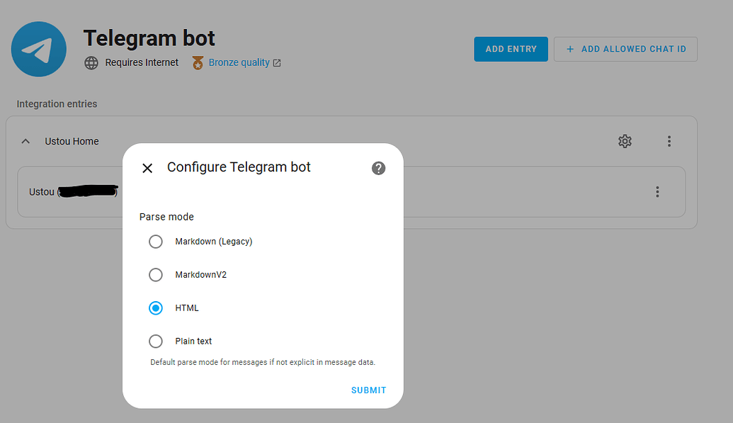Telegram Set-up since HA 2025.7.1 - Configuration - Home Assistant Community