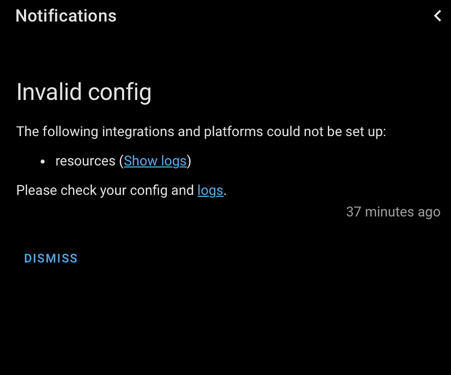 Integration not found error - Configuration - Home Assistant Community