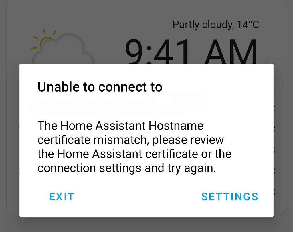 Error on the APP - Configuration - Home Assistant Community