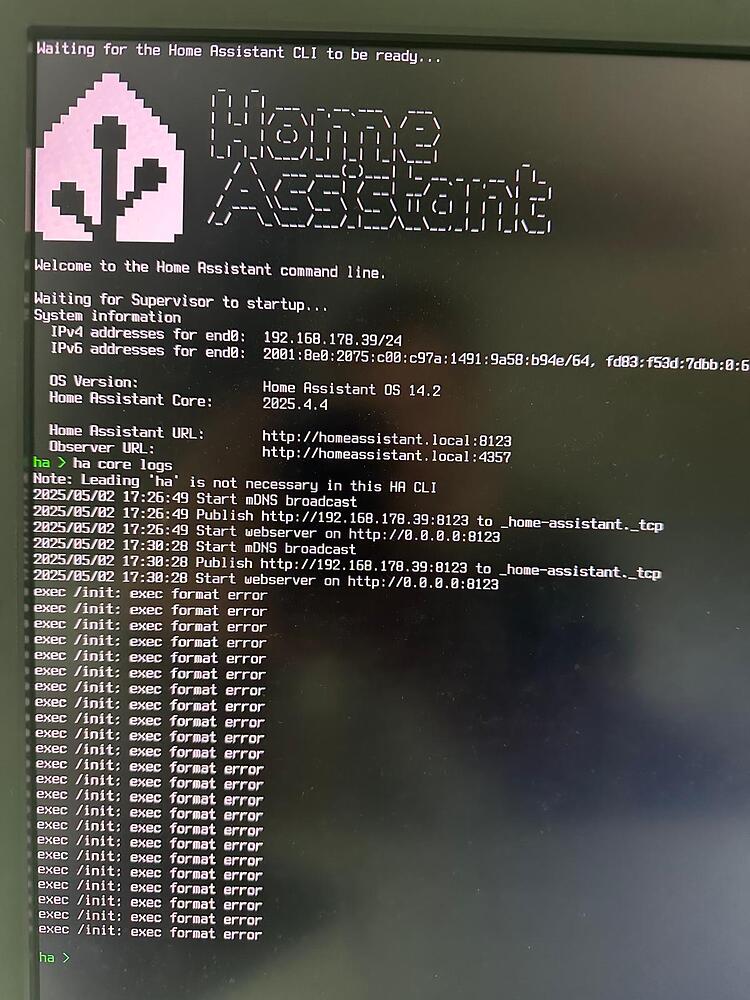 Issue with Home Assistant Green after restart - Installation - Home ...