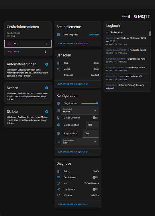 Ring doorbell event doesnt fire - Configuration - Home Assistant Community