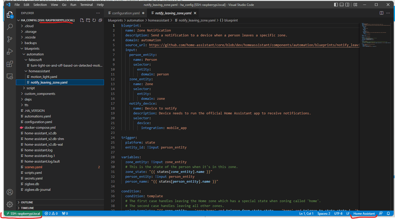 How to edit Home Assistant config from locally installed Visual Studio ...