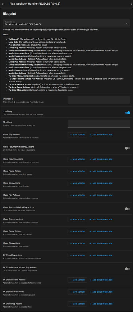 Plex Webhook Handler - Blueprints Exchange - Home Assistant Community