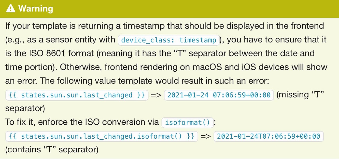 Templating with date/time: TemplateAssertionError - Configuration - Home Assistant Community