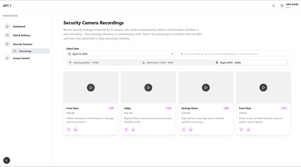 Custom Next.JS NVR & Access Portal For Unifi Protect - Development ...