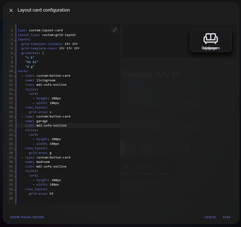 Grid layout not working - Frontend - Home Assistant Community