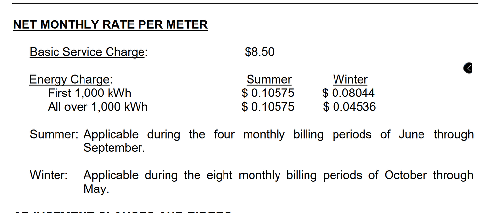 Help with variable tariff's depending on month and kWh usage - Energy ...