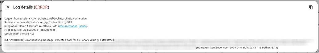 Unknown websocket_api errors - Configuration - Home Assistant Community