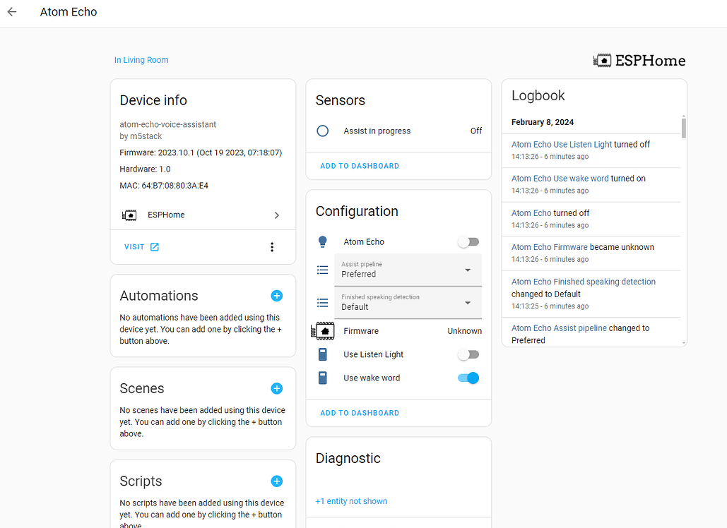 A silly simple question about ESPHome (specifically M5Stack ATOM Echo ...