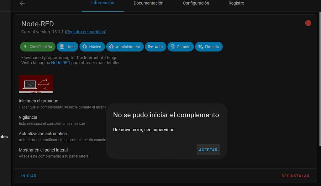 Node red error when i try to start - Node-RED - Home Assistant Community