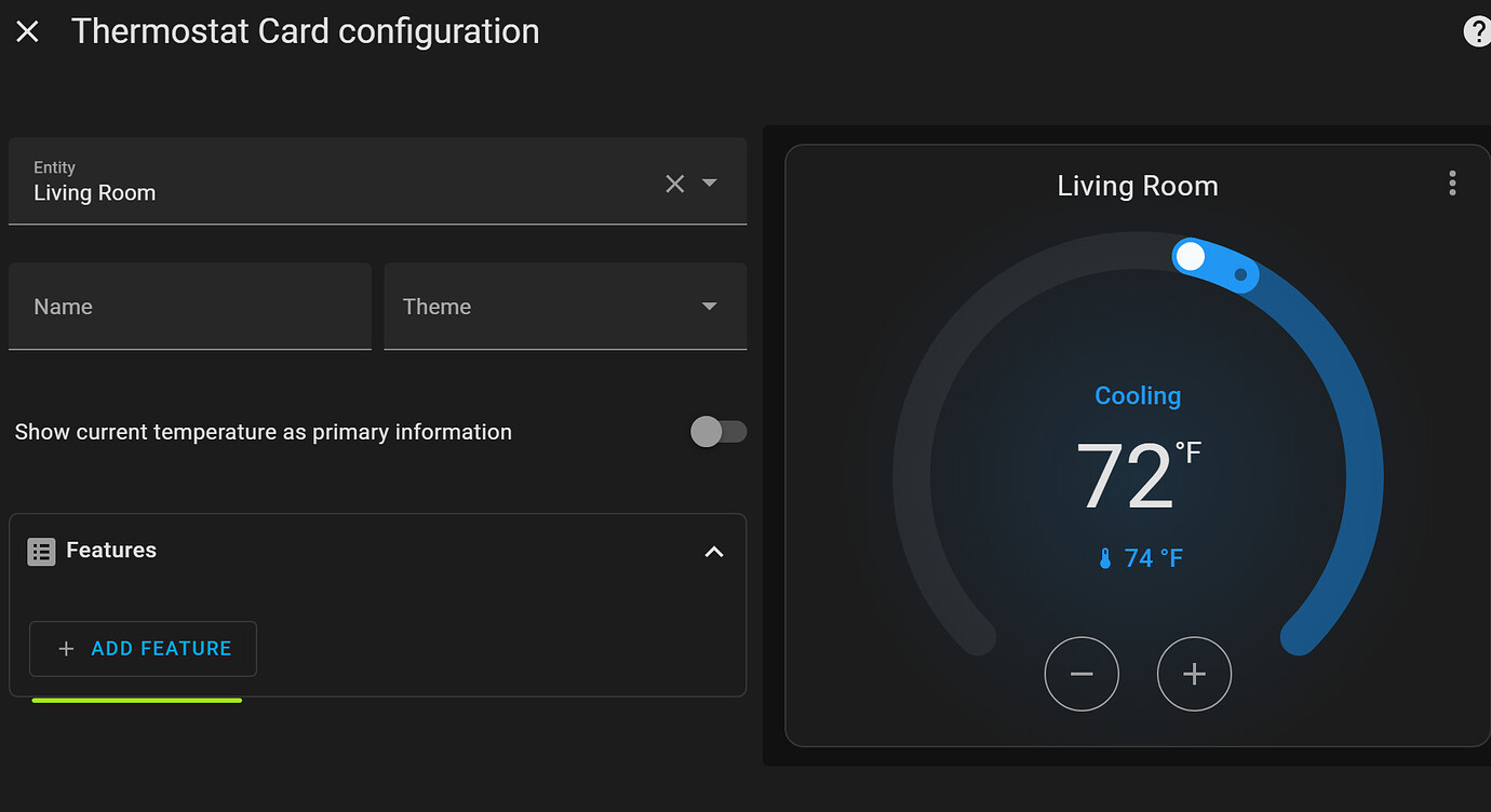 How to include controls on Thermostat card? - Frontend - Home Assistant ...