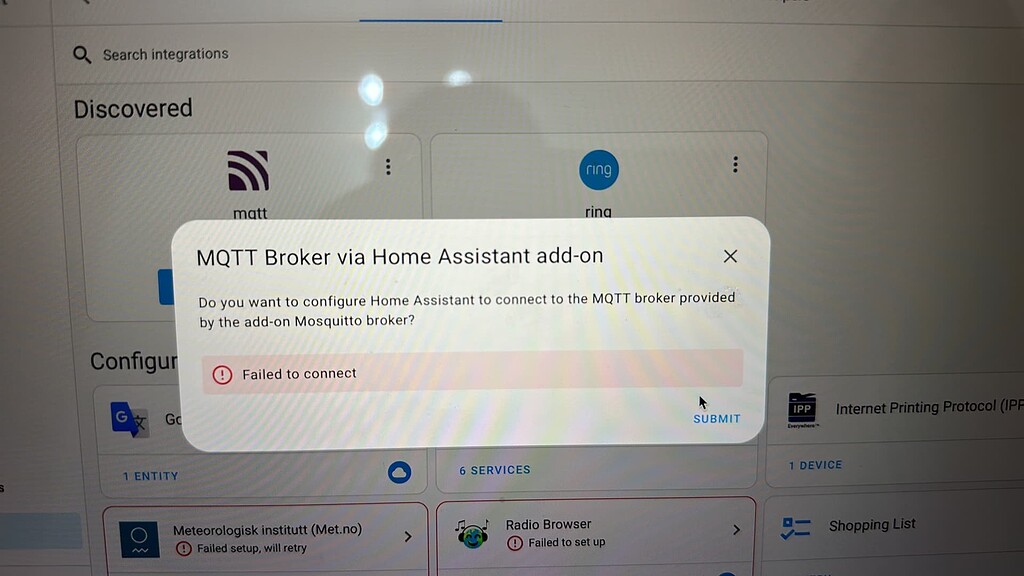 Mqtt Fails To Connect Mqtt Home Assistant Community
