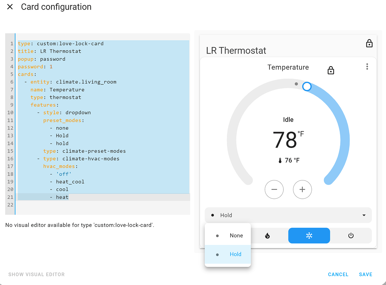 New thermostat card - Page 3 - Frontend - Home Assistant Community