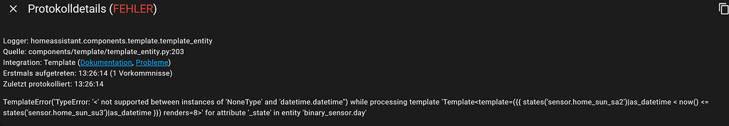 Template Error In Binary Sensor Configuration Home Assistant Community