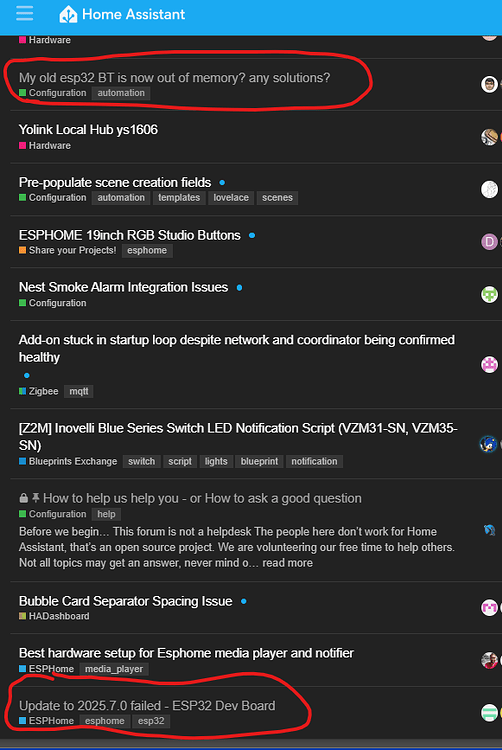 My old esp32 BT is now out of memory? any solutions? - ESPHome - Home ...