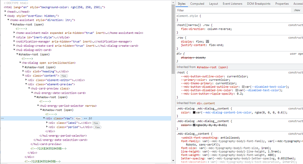 Custom energy dashboard: how to place energy-date-selection card in ...