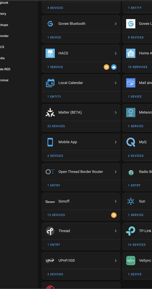 Can no longer add matter devices as companion app sidebar menu missing - Home Assistant Community