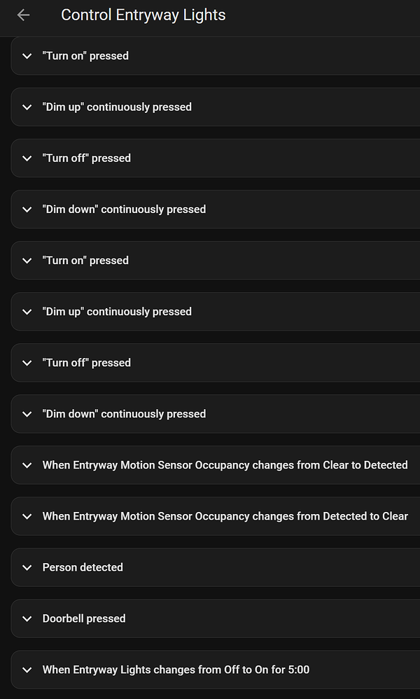 In Automation, can I create a "trigger" script/helper/group/blueprint per Buton type ...