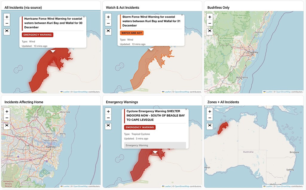 Polygons on Maps & Australian Emergency Alerts - Dashboards & Frontend ...