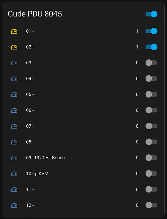 GUDE PDU 8045-1 integration via MQTT - Configuration - Home Assistant ...