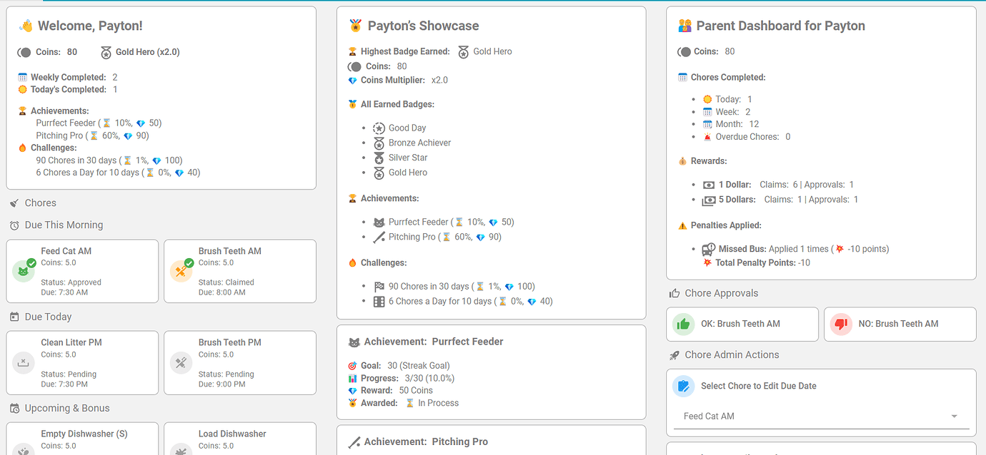 KidsChores and Rewards Dashboard - Dashboards & Frontend - Home ...
