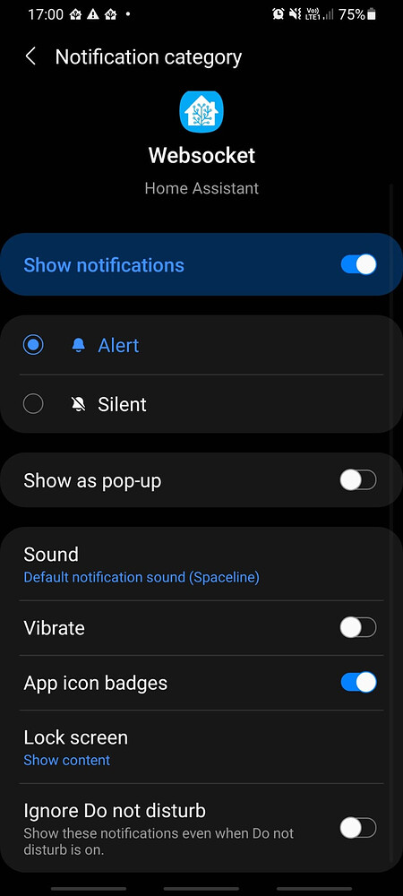 Persistent Notification - Listening to Home Assistant via Websocket ...