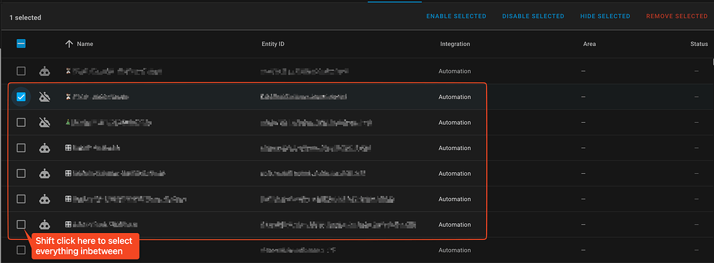 Shift-click to select multiple entities - Feature Requests - Home Assistant Community