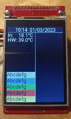 Flashing boxes on ILI9341 TFT LCD - ESPHome - Home Assistant Community