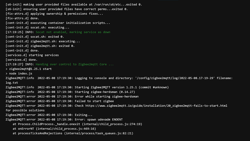 Zigbee2mqtt 502 Bad gateway error - Zigbee - Home Assistant Community
