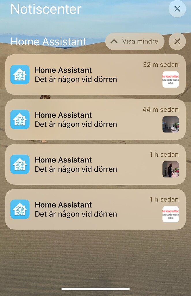 Camera image not showing in notifications from nest doorbell - Third ...