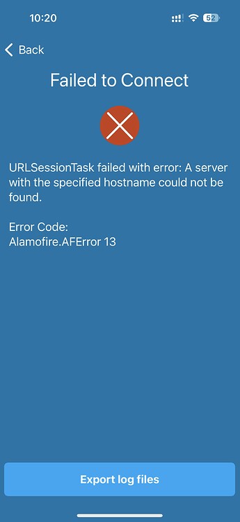 iOS/macOS Home Assistant companion app error - Home Assistant Companion for Apple - Home ...