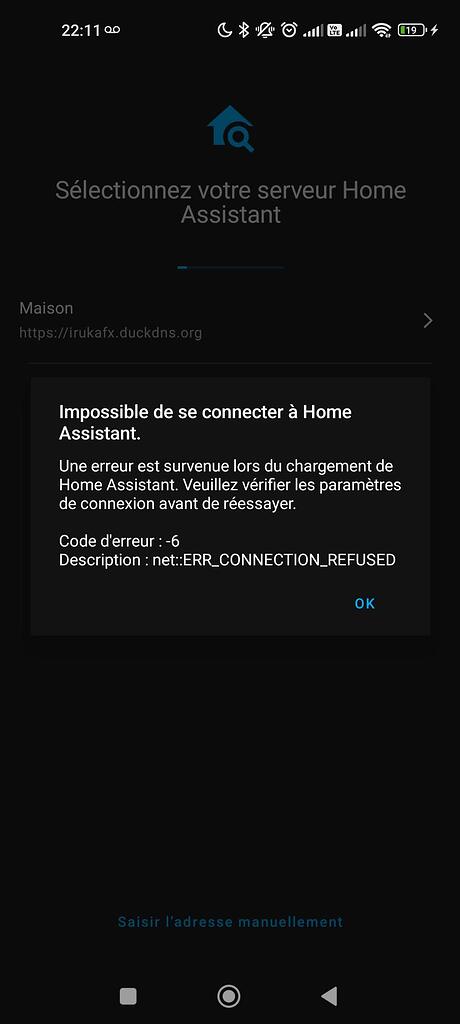 Can't login through companion app -6 Err_Connection_refused - Home Assistant Companion for ...
