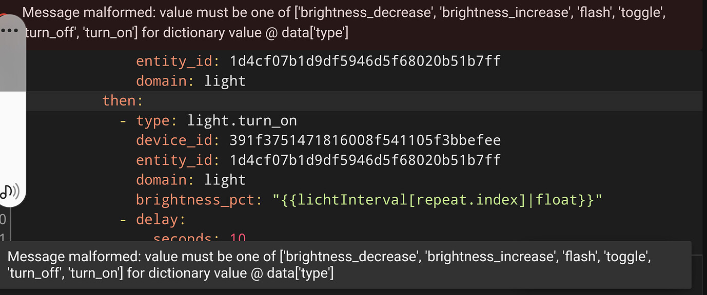 Script with an array and setting brightness based on the count in repeat - Configuration - Home ...
