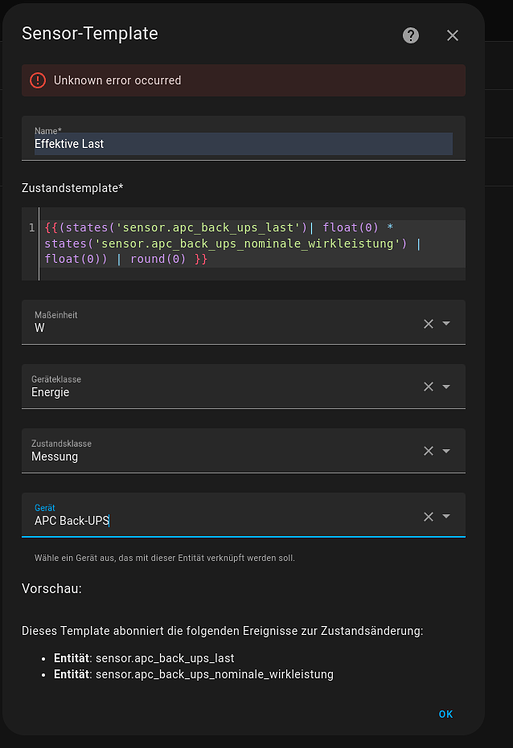 Help needed Template sensor unknow error - Configuration - Home Assistant Community