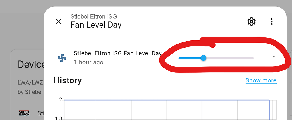 "more info" of Entity: Change from slider to box (number selector ...