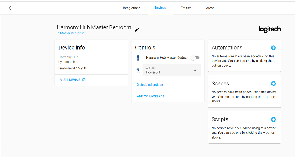 Logitech Harmony Hubs - differences in integrations between devices ...
