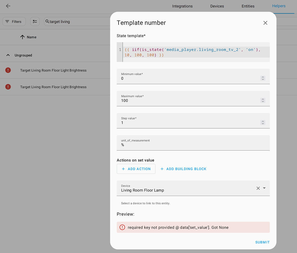 Required key not provided @ data['set_value']. Got None - Configuration - Home Assistant Community